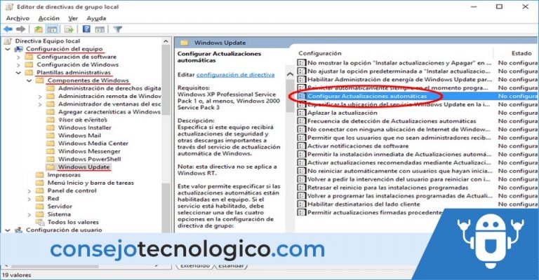 ¿Cómo desactivar windows update windows 10?